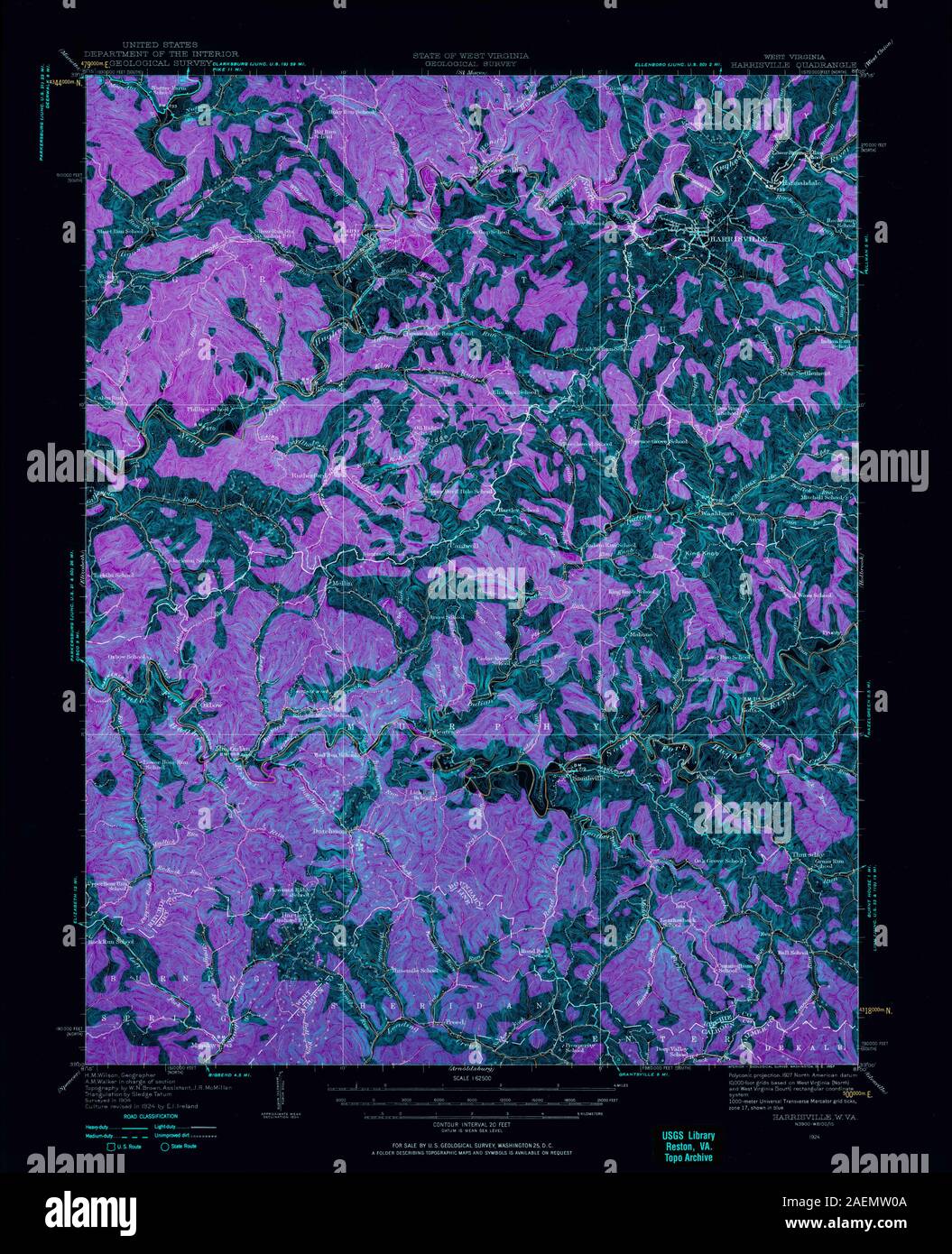 Map of harrisville hi-res stock photography and images - Alamy