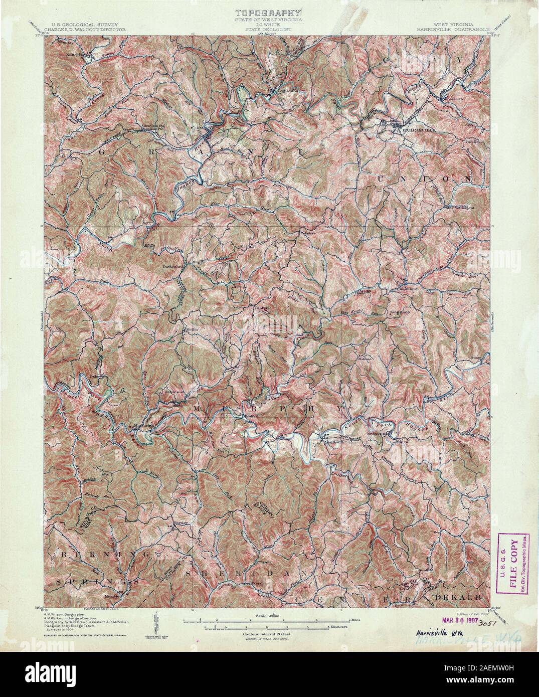 Map of harrisville hi-res stock photography and images - Alamy