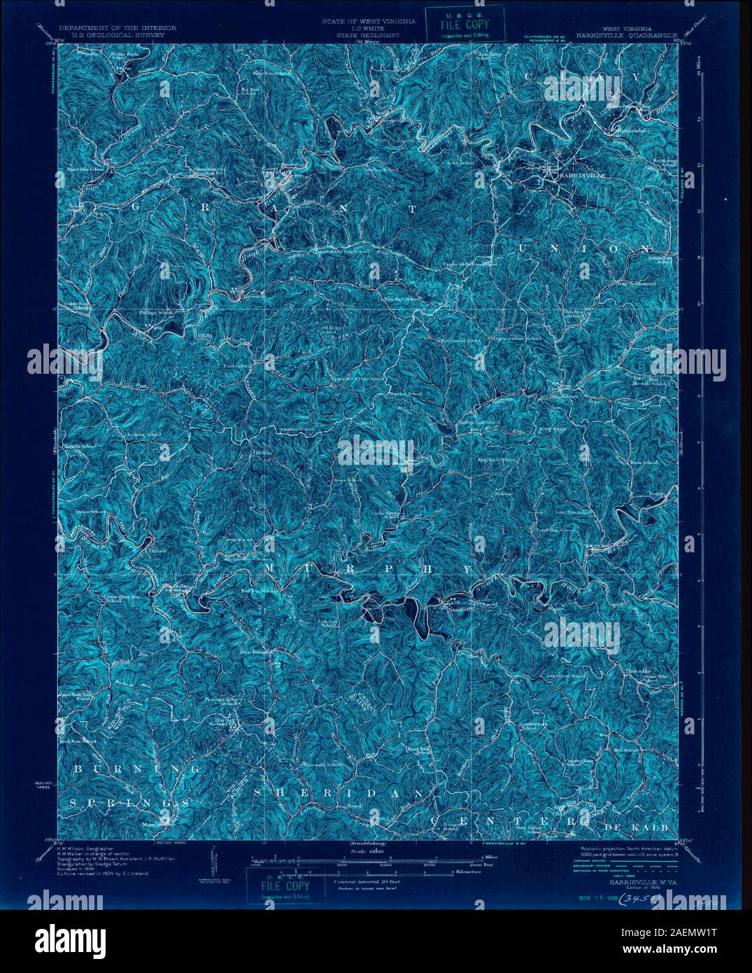 Map of harrisville hi-res stock photography and images - Alamy