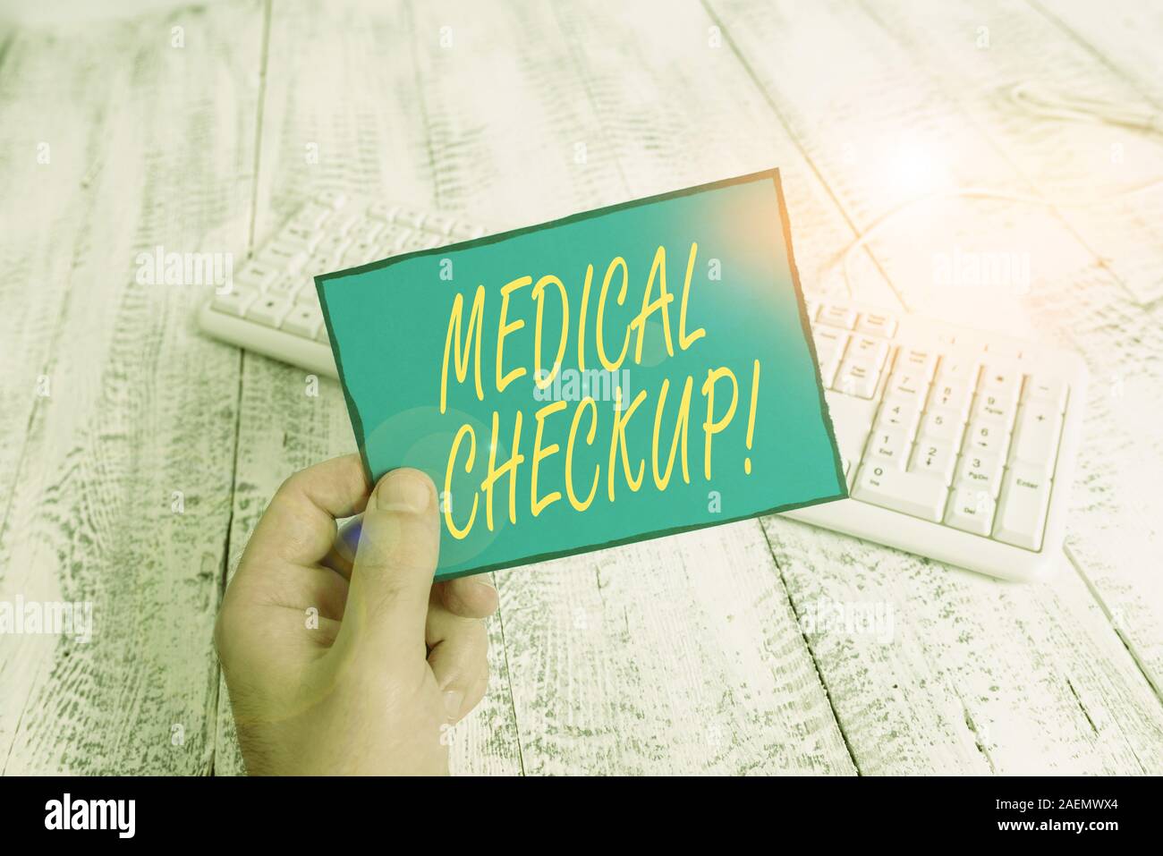 Writing note showing Medical Checkup. Business concept for thorough ...