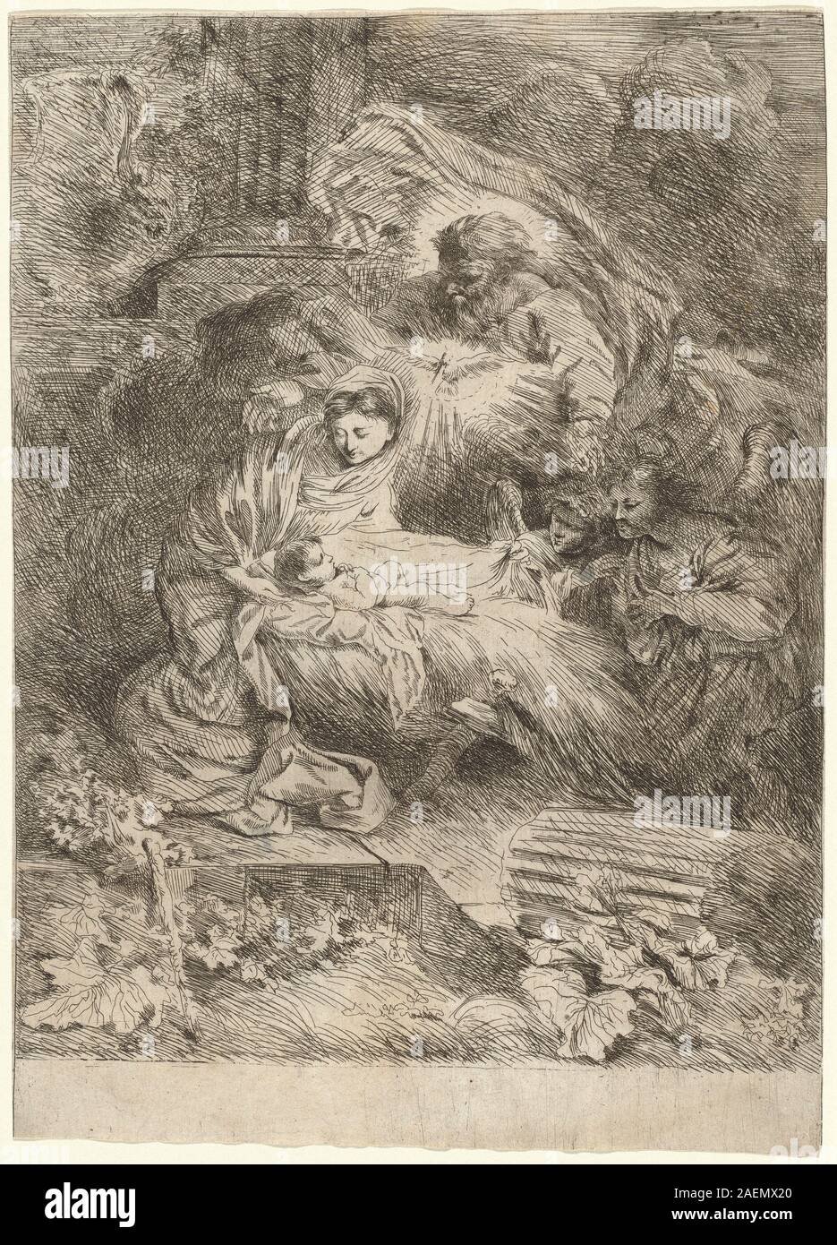 Salvatore Castiglione's circa 1645 painting depicts the Nativity with ...
