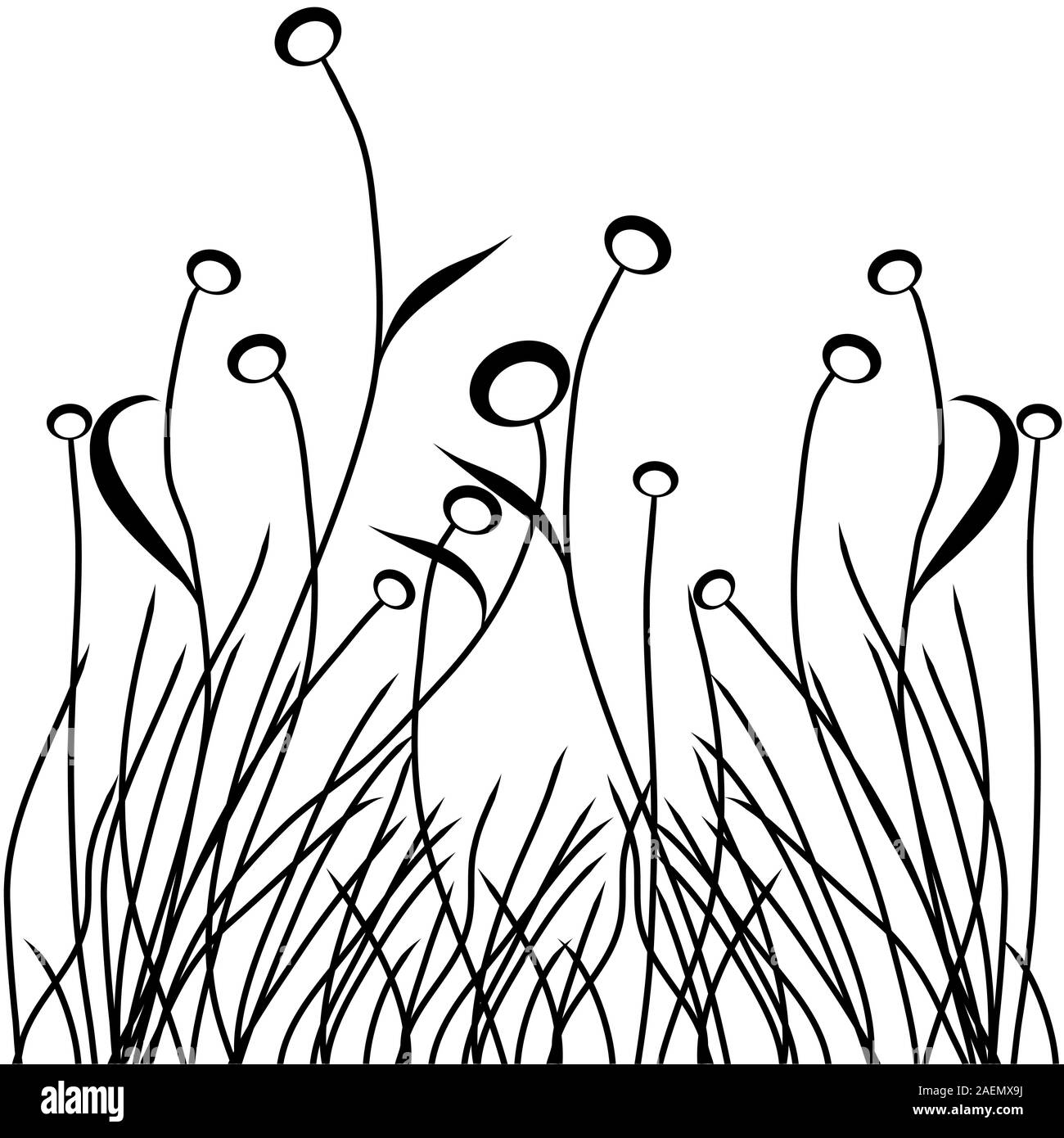 hand drawn background with a fantasy flower Stock Vector Image & Art ...