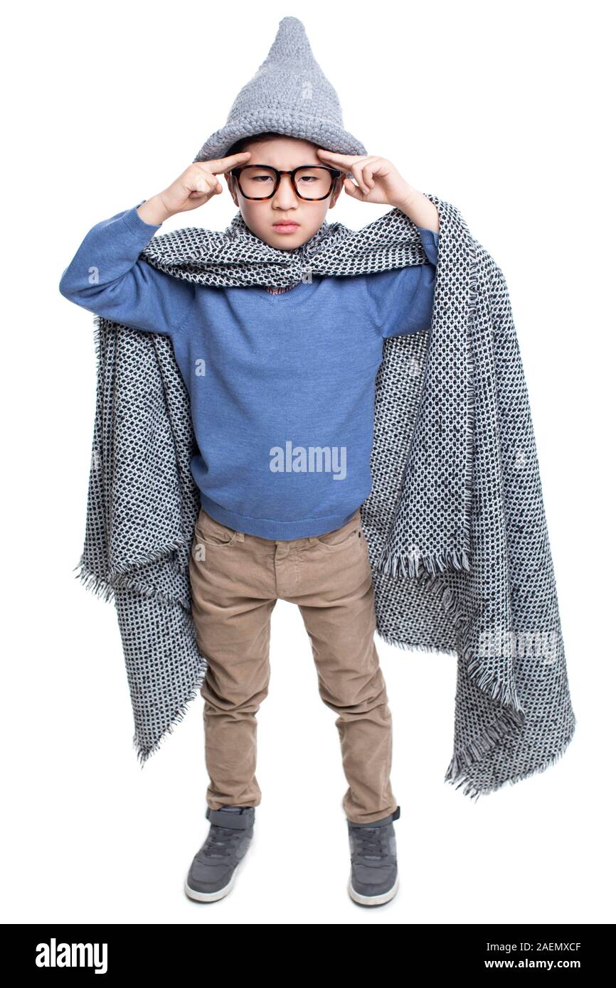 Little boy in wizard costume Stock Photo - Alamy