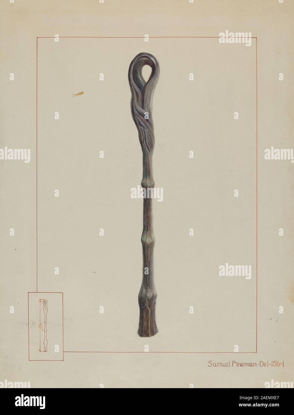 Samuel Fineman, Iron Hitching Post, c 1937, Iron Hitching Post; c. 1937 ...