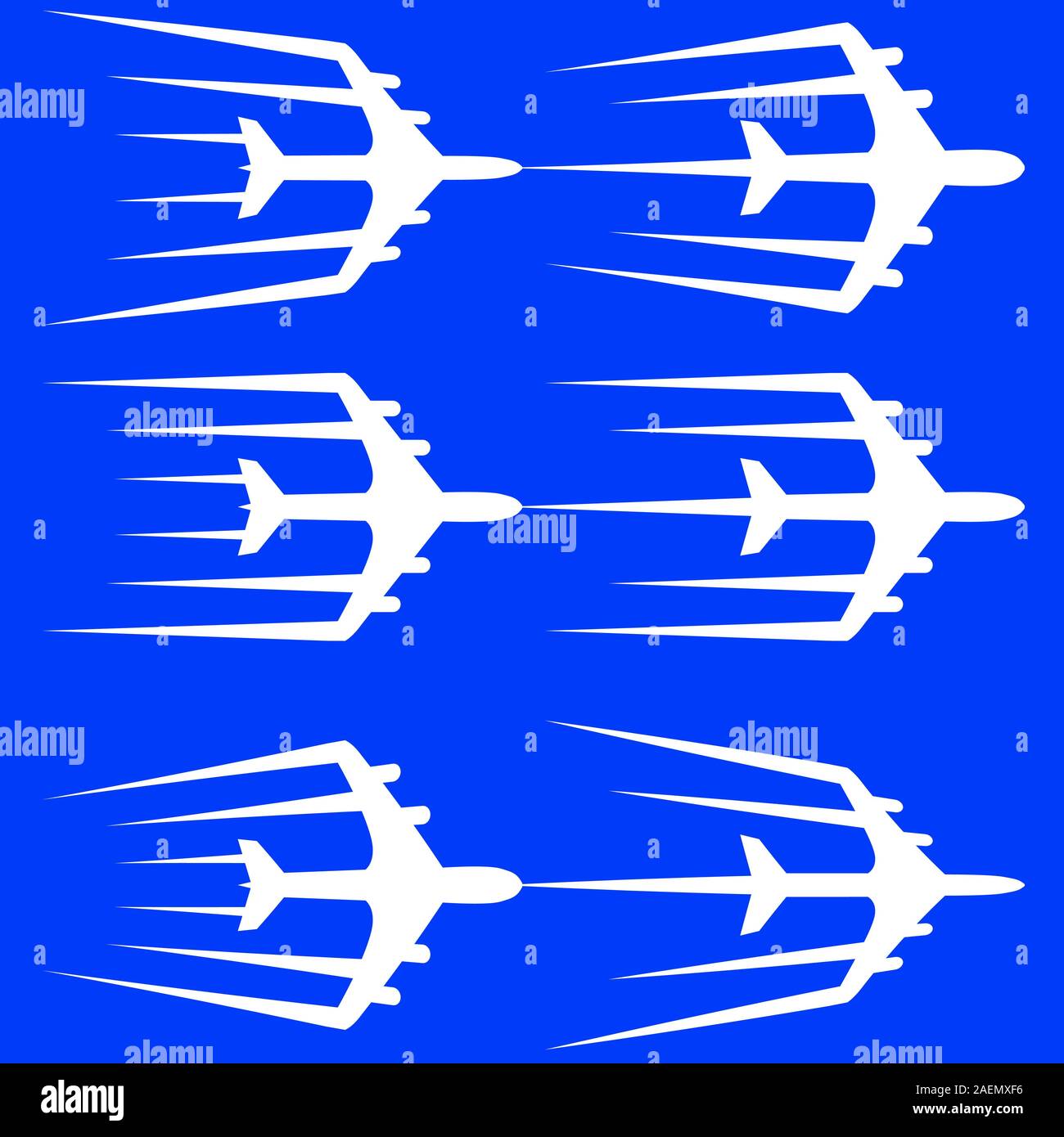 Flying airplane stylized vector illustration. Airliner, jet Stock ...