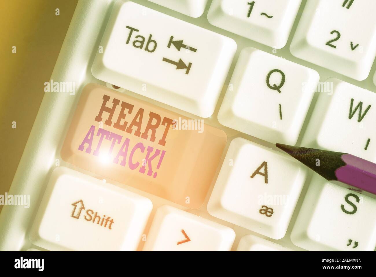 Handwriting text writing Heart Attack. Conceptual photo sudden ...
