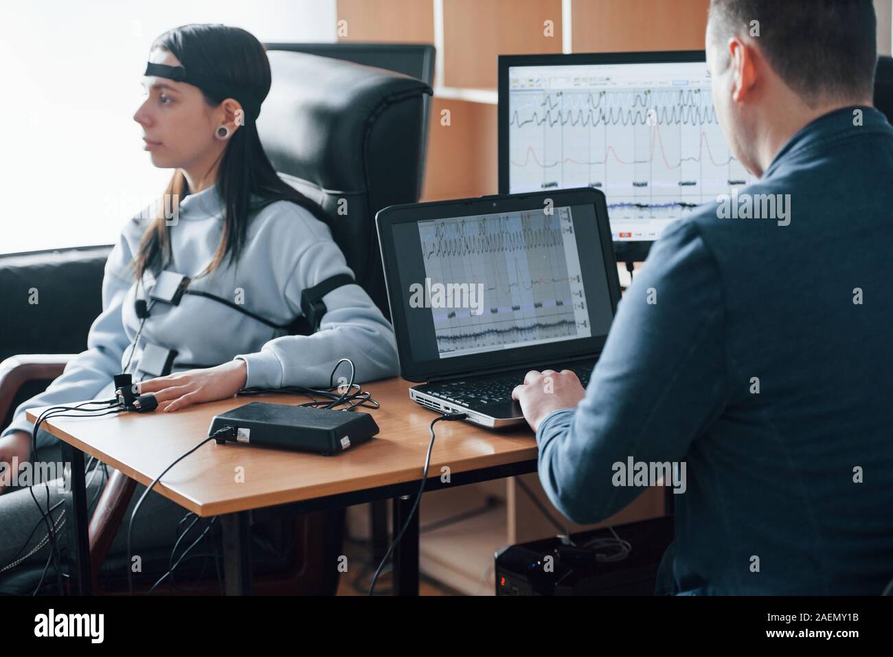 Testing Wife For Fidelity Girl Passes Lie Detector In The Office