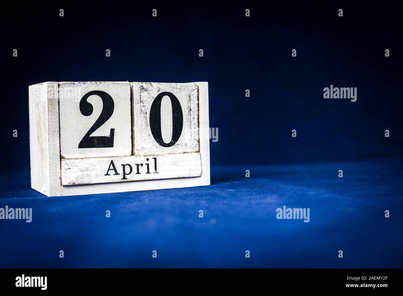 April 20th, Twentieth of April, Day 20 of month April - rustic wooden ...