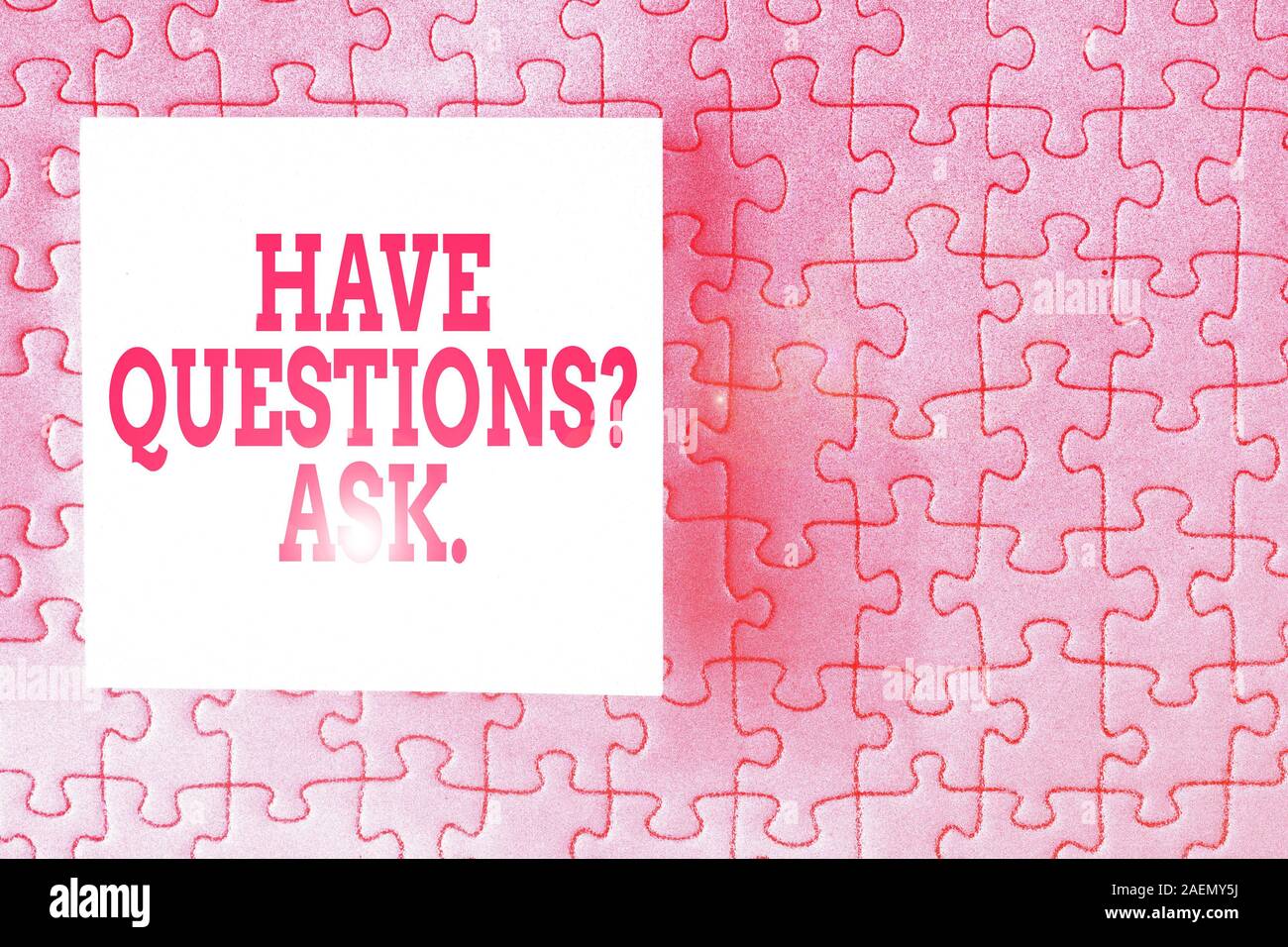Text sign showing Have Questionsquestion Ask. Business photo showcasing ...