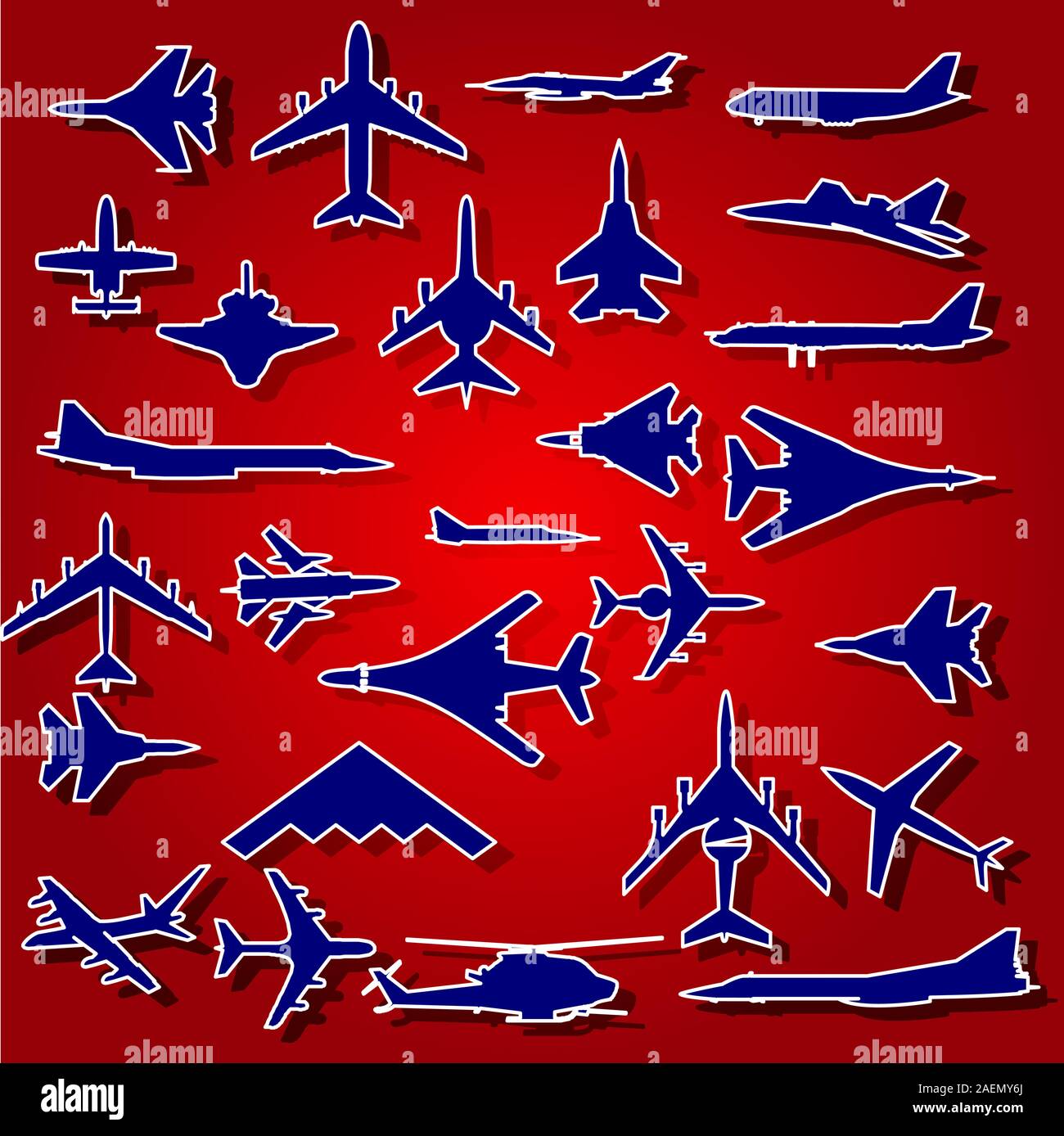 Vector airplane stickers Stock Vector Image & Art - Alamy