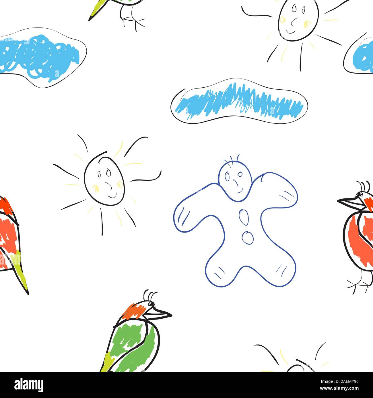 Cute sun drawings Cut Out Stock Images & Pictures - Alamy