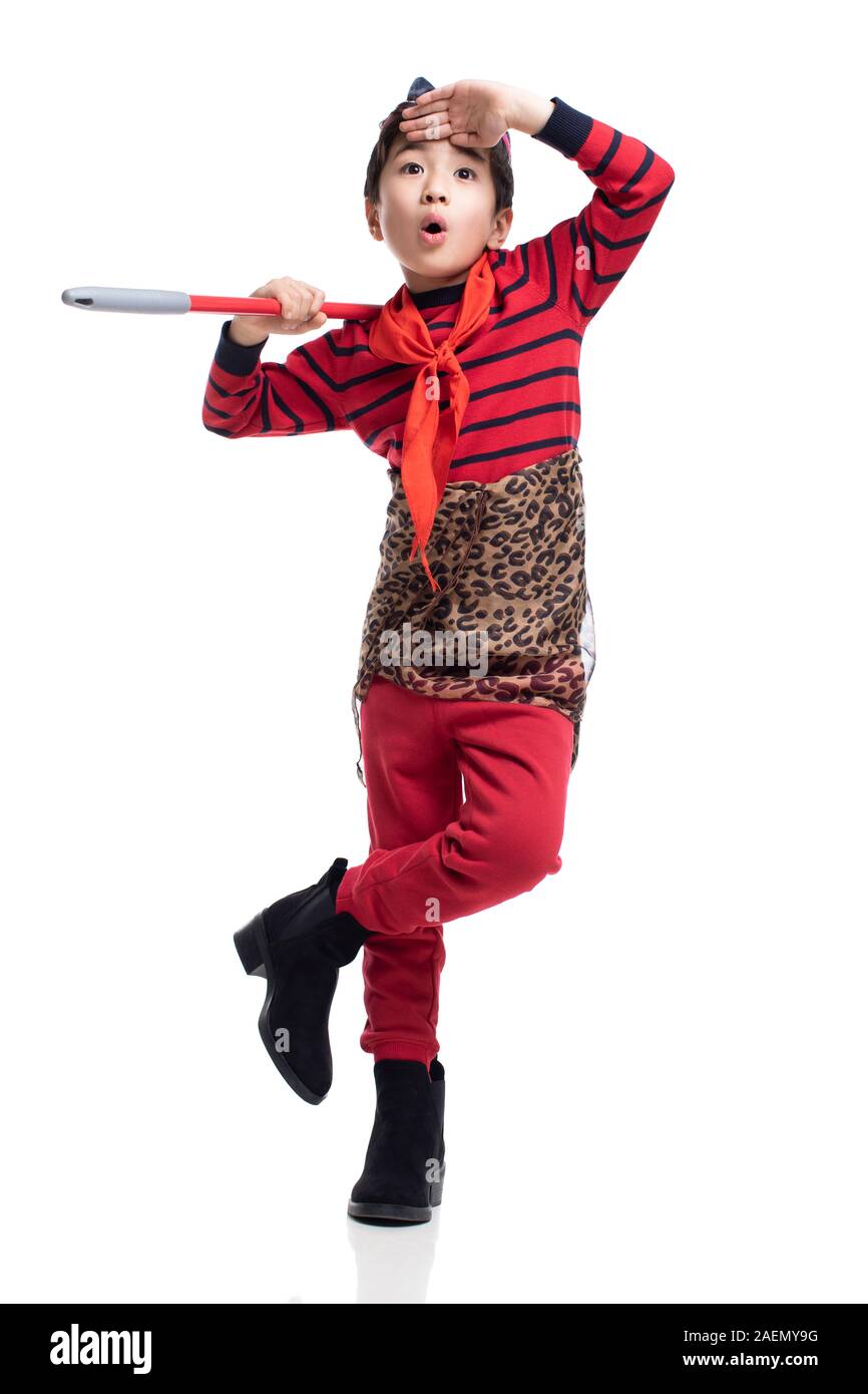 Little boy dressed as Monkey King Stock Photo - Alamy