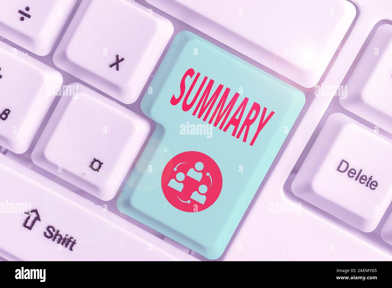 Conceptual hand writing showing Summary. Concept meaning a brief ...