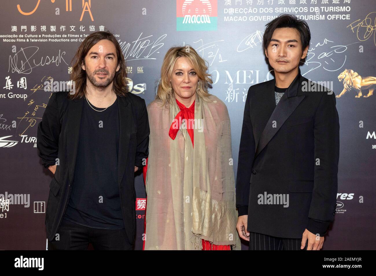 Juan Cabral, Flora Fernandez-Marengo and Yang Song screening the ...