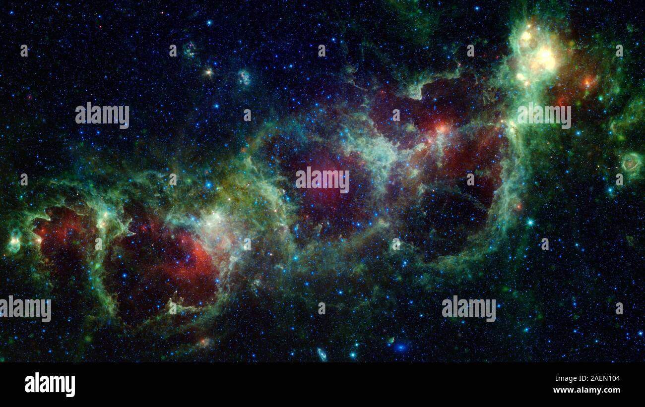 Vivid space nebula - supernova remnant. Elements of this image ...