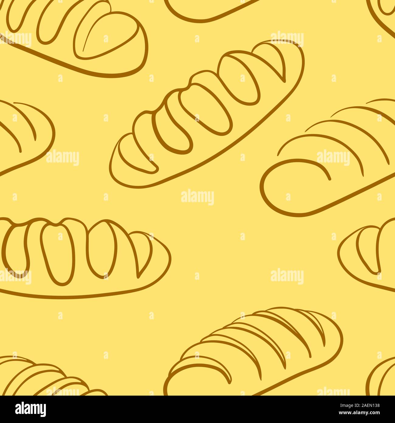 loaf of bread. Seamless wallpaper Stock Vector Image & Art - Alamy
