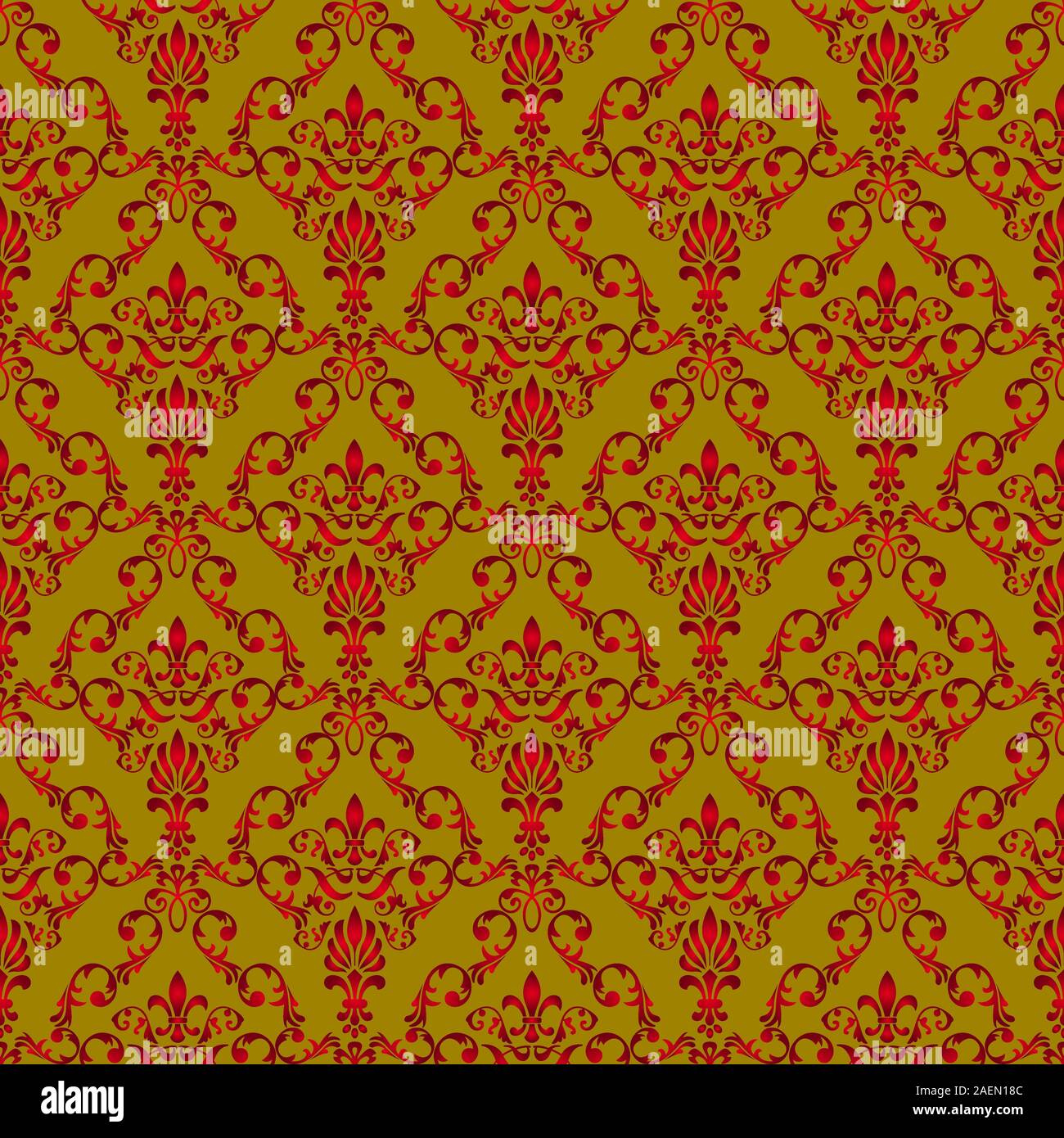 Seamless wallpaper pattern from abstract smooth forms, vector Stock ...