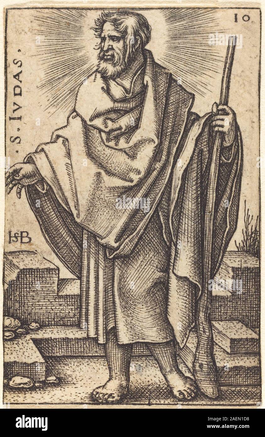 Sebald Beham, Judas Thaddaeus, Judas Thaddaeus Stock Photo - Alamy