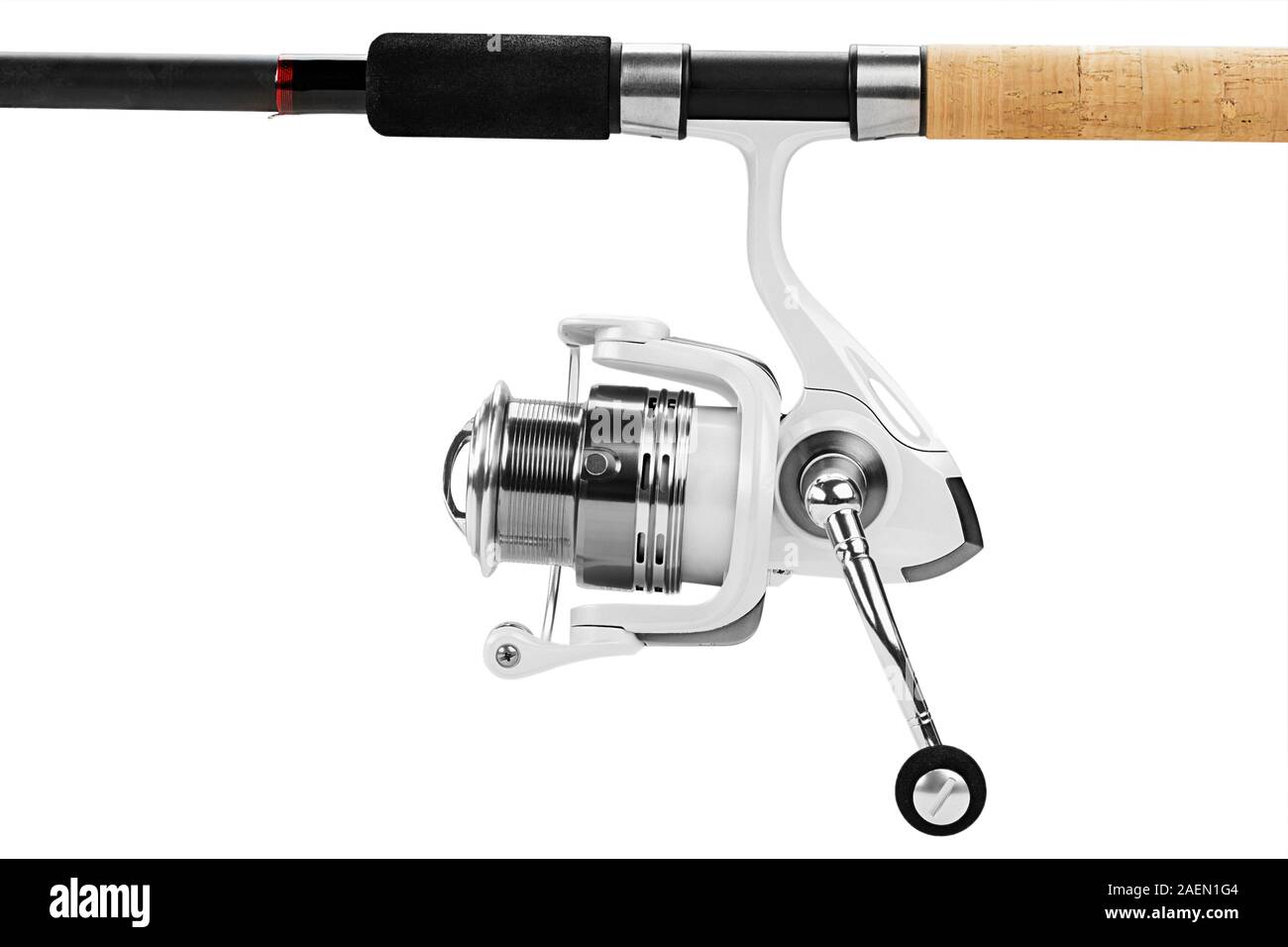 Fishing tackle isolated on white. Field with Clipping Path Stock Photo ...