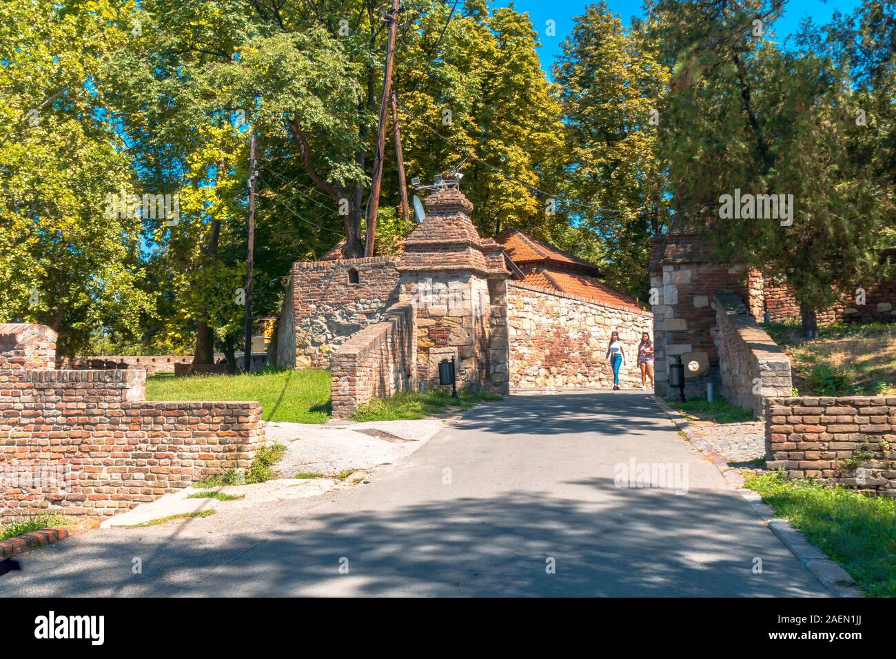 BELGRADE, SERBIA - AUGUST 10, 2019 : Historical ruins of Kalemegdan ...