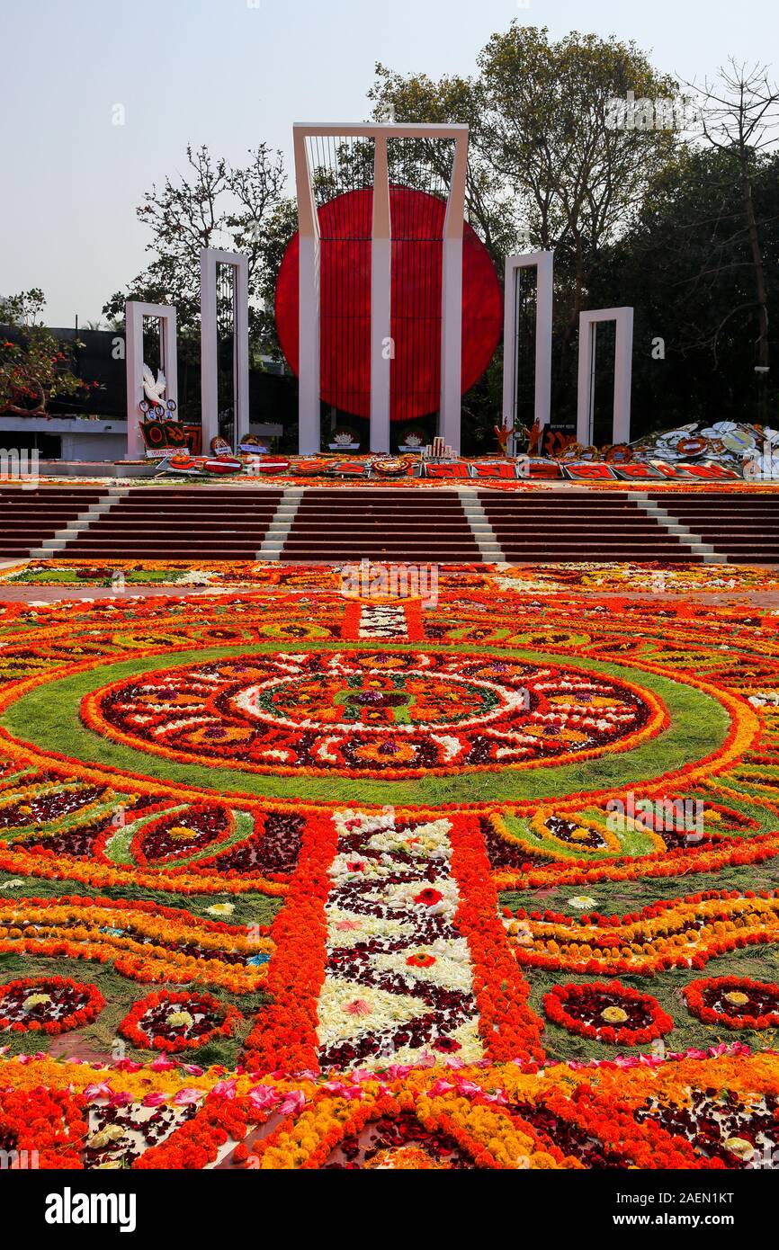 Floral tribute shaheed minar martyrs hi-res stock photography and ...