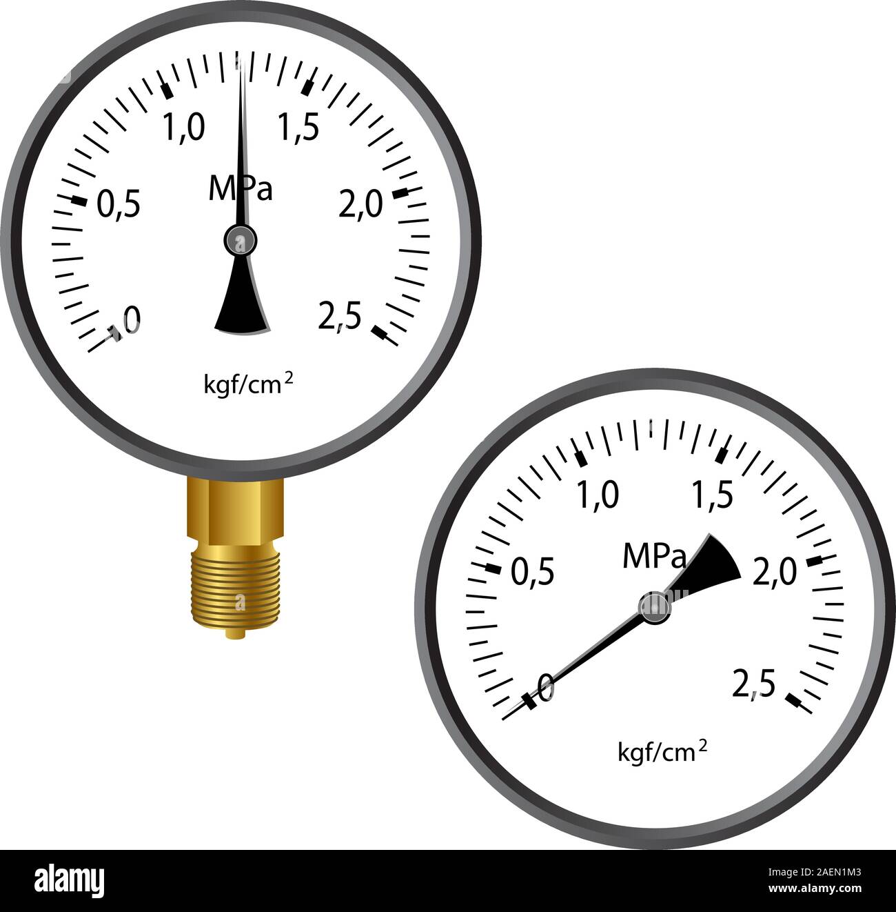 The gas manometer isolated on white background Stock Vector Image & Art ...