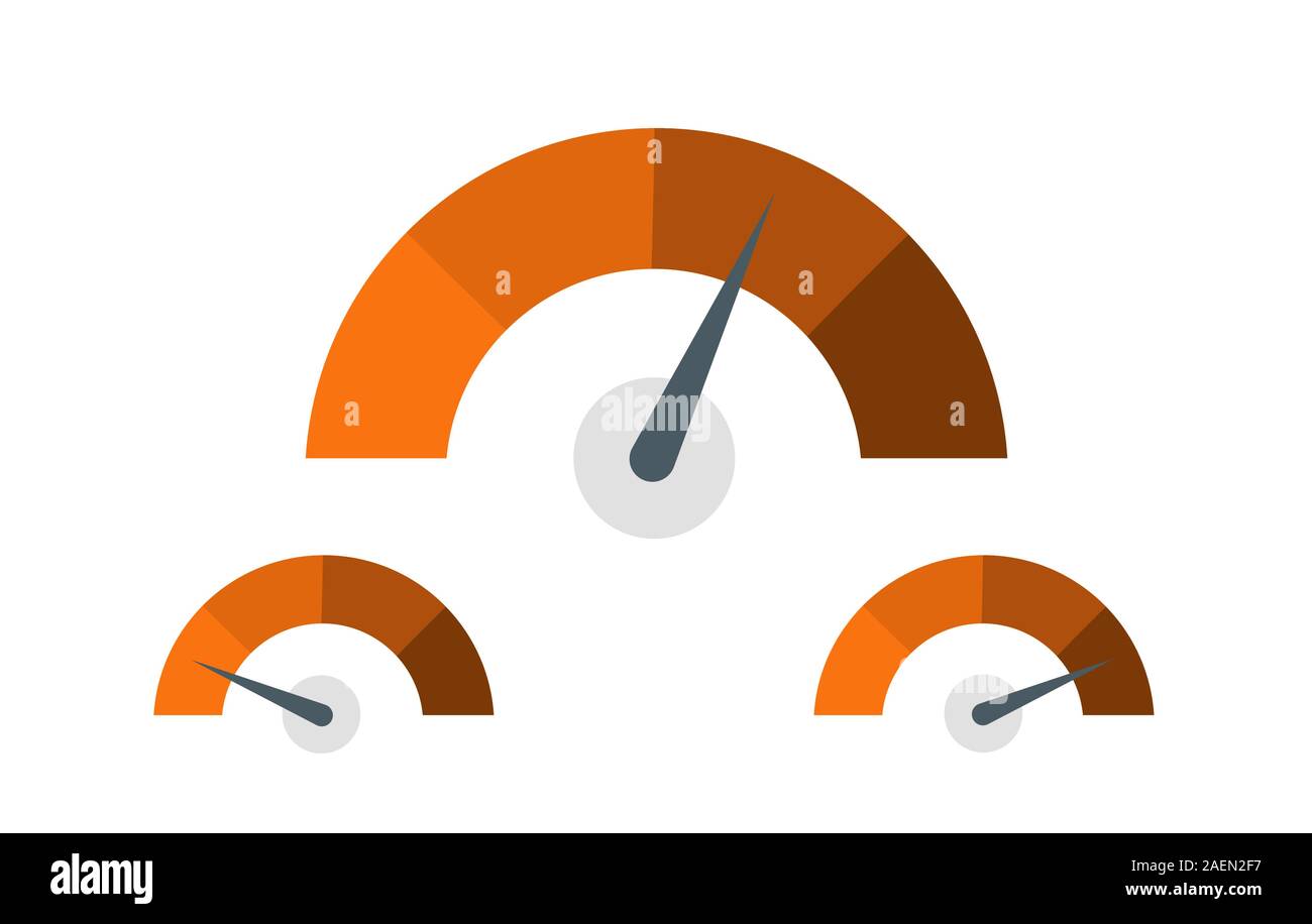 Feedback Speedometer, Customer Satisfaction Meter, Product Rating Icons ...
