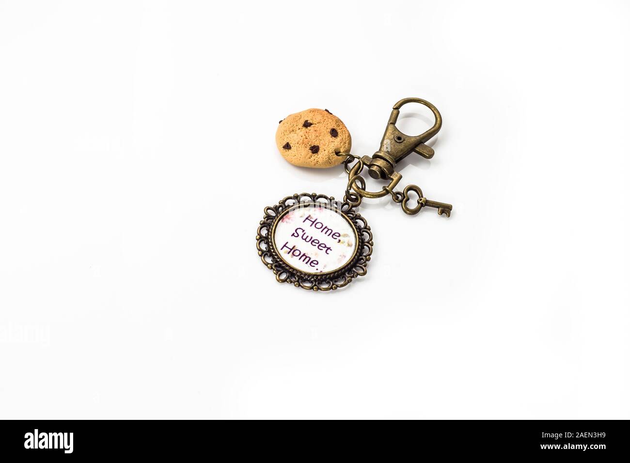 Keychain isolated on a white background Stock Photo - Alamy