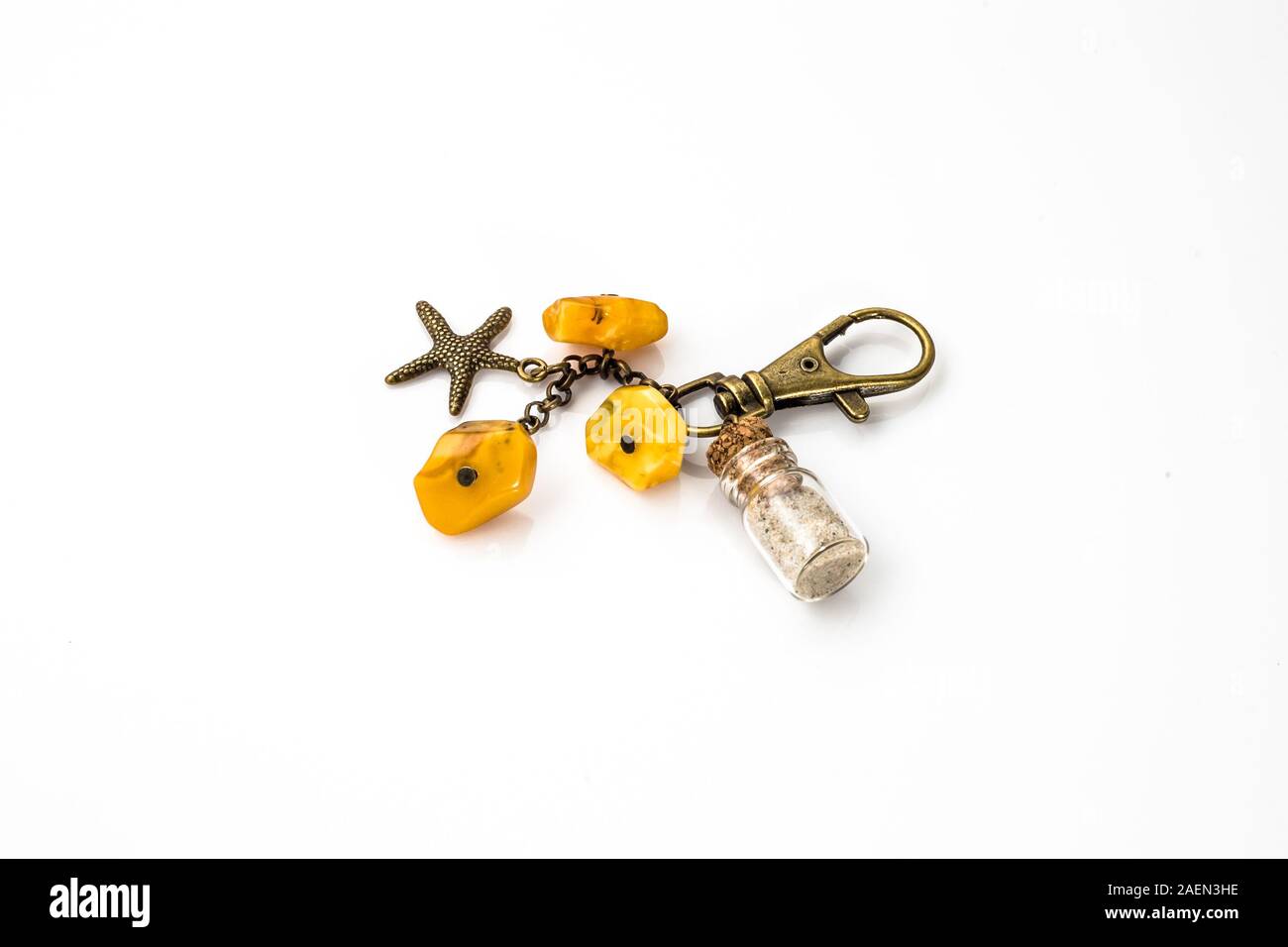 Keychain isolated on a white background Stock Photo - Alamy