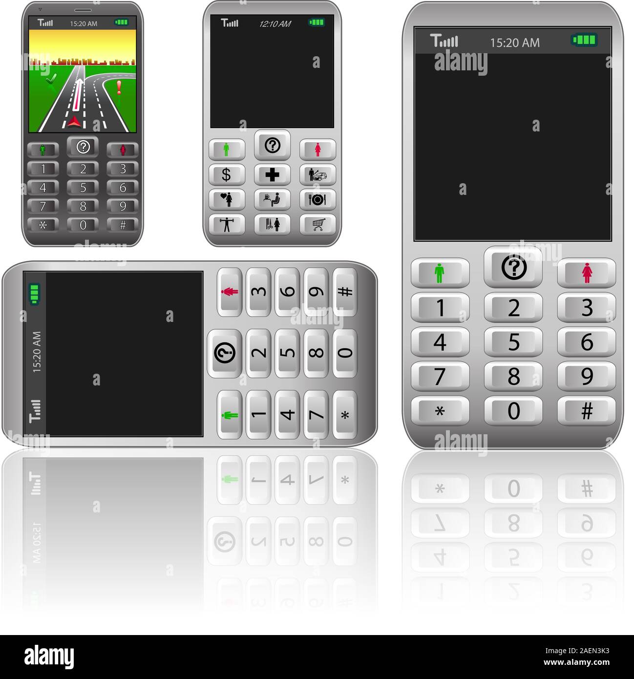 Vector mobile phones,original design Stock Vector Image & Art - Alamy