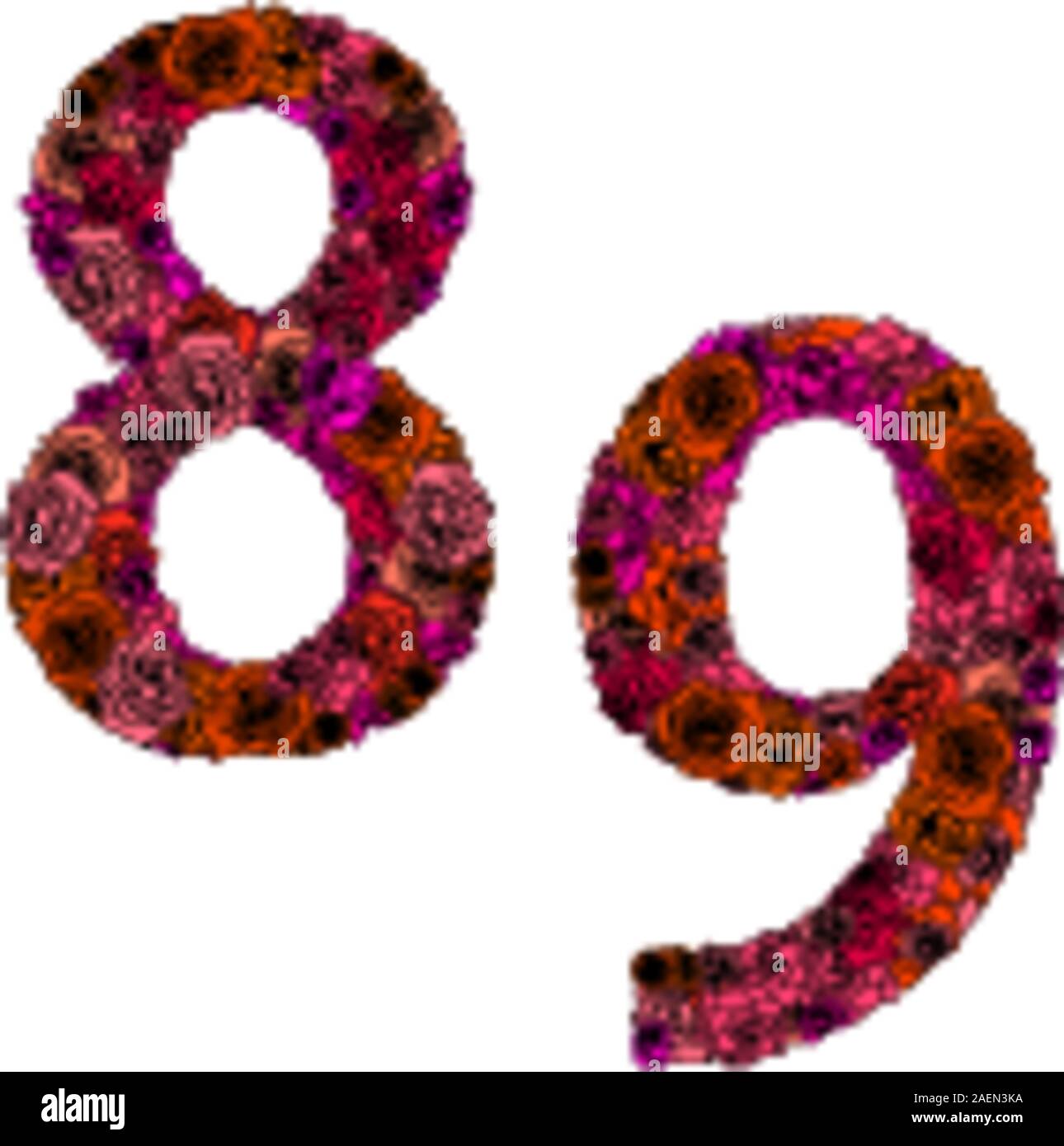 Characters 8 9 hi-res stock photography and images - Alamy