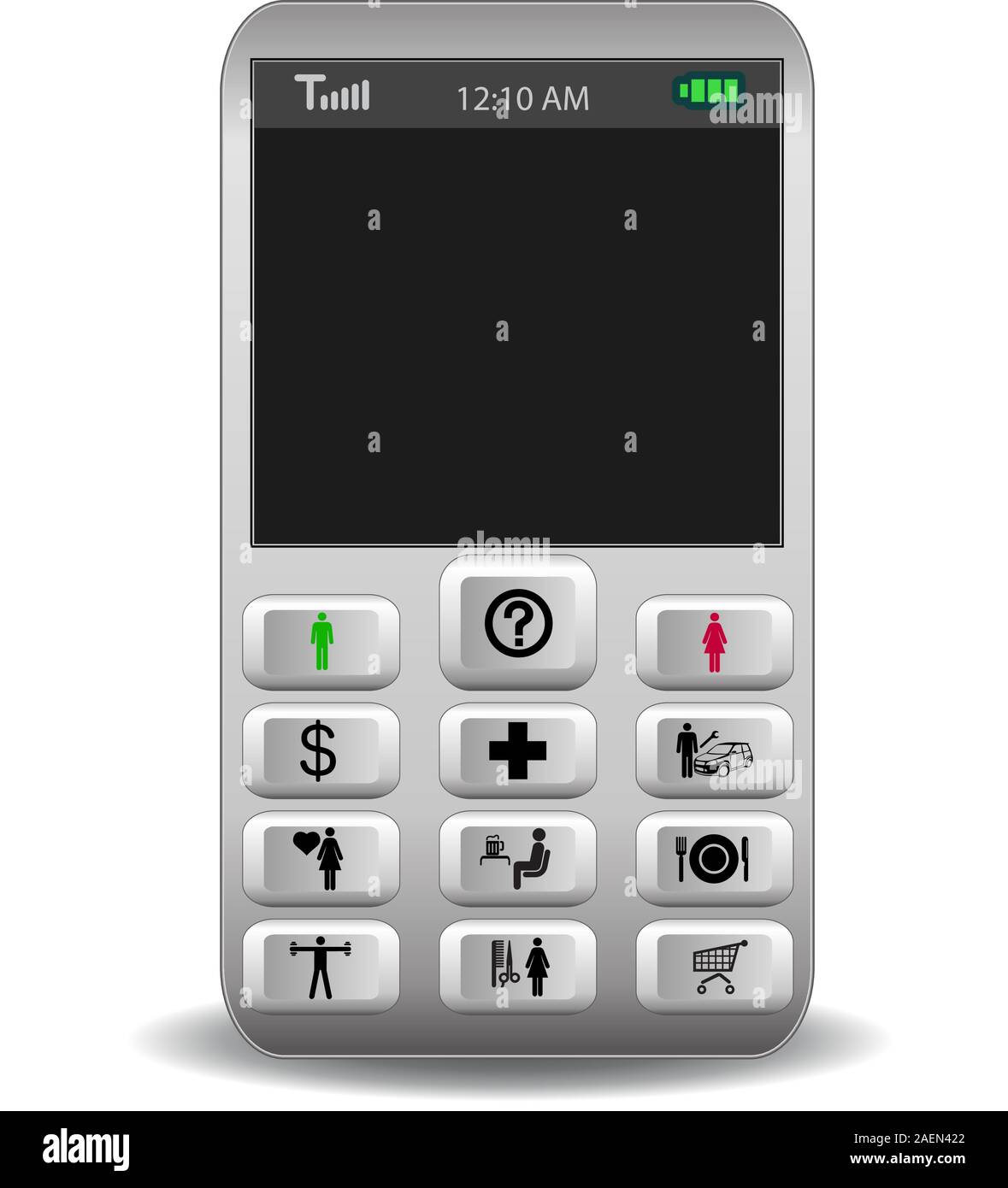 Grey keyboard buttons Stock Vector Images - Alamy