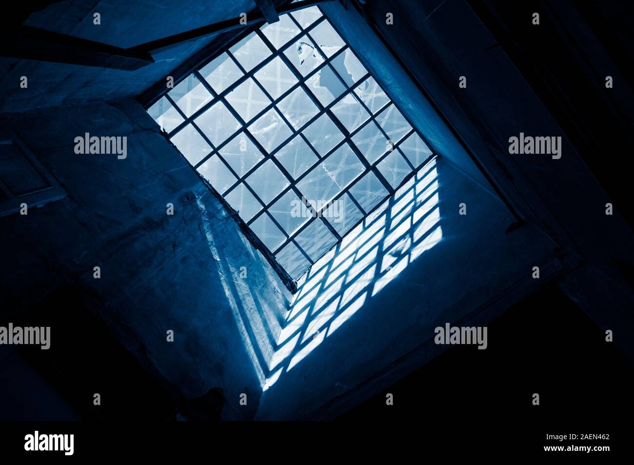 Old lighting concstruction in an ancient building. Abstract ...