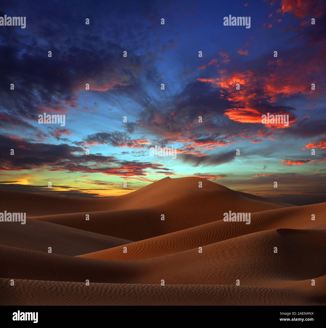 Beautiful landscape sunset arabian hi-res stock photography and images ...
