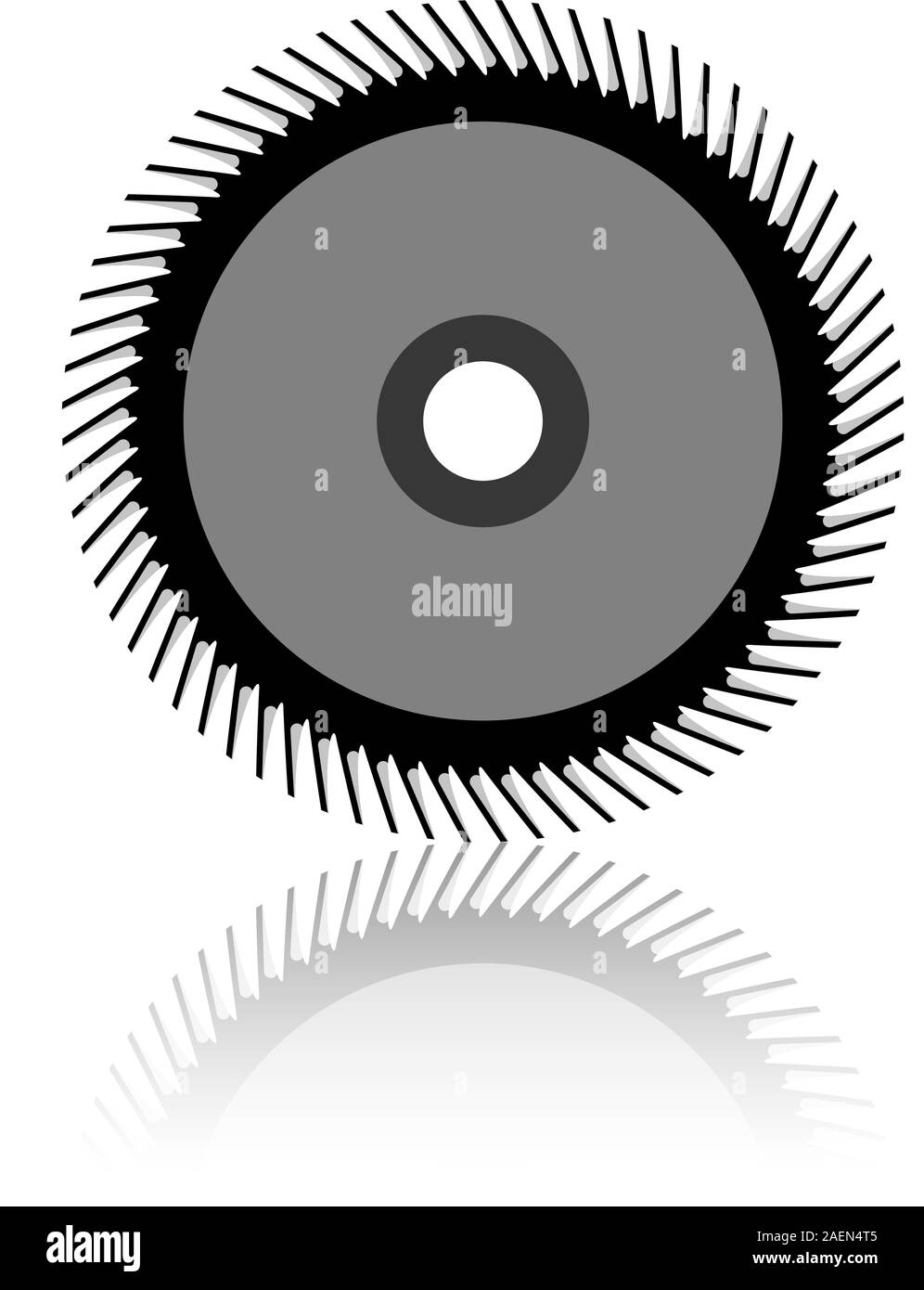 Circular saw blade on a white background. Vector illustration Stock ...