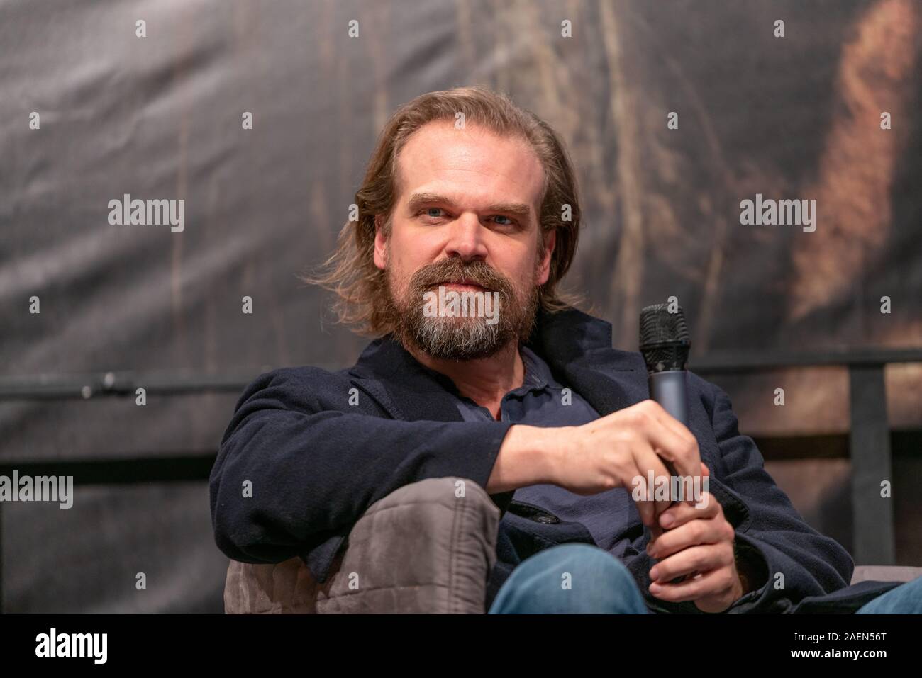 DORTMUND, GERMANY - December 7th 2019: David Harbour (*1975, American ...