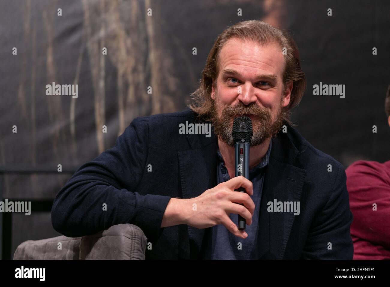 DORTMUND, GERMANY - December 7th 2019: David Harbour (*1975, American ...