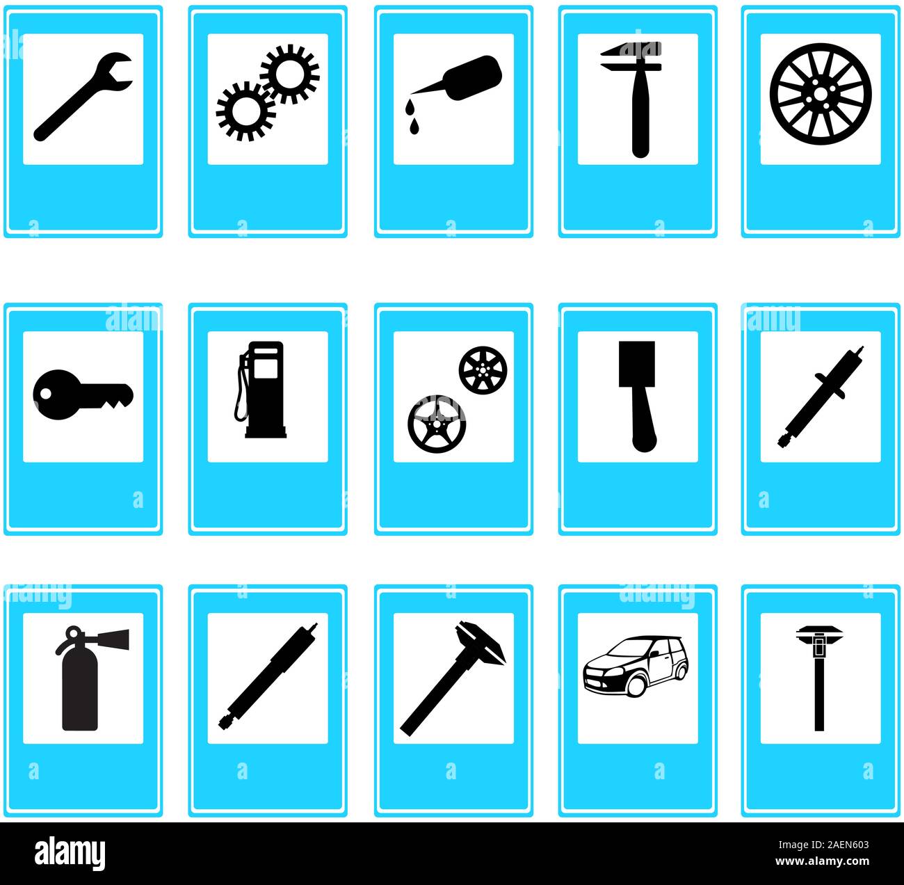 Auto Car Repair Service Icon Symbol Stock Vector Image & Art - Alamy