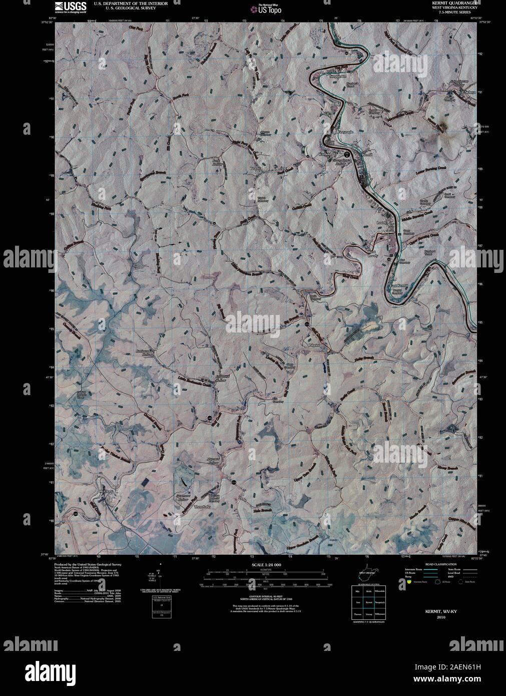 Map of kermit hi-res stock photography and images - Alamy