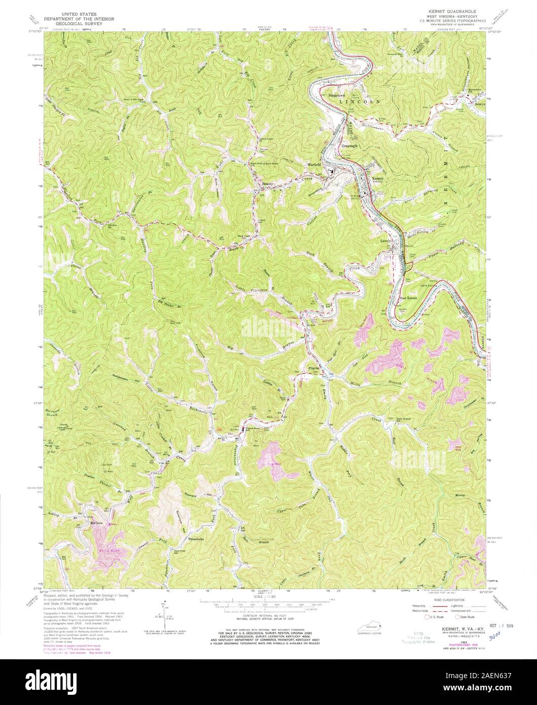 Map of kermit hi-res stock photography and images - Alamy