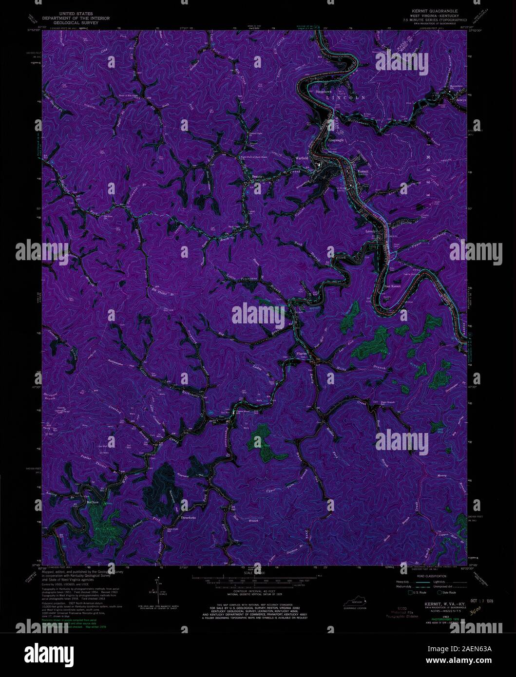 Kermit map hi-res stock photography and images - Alamy