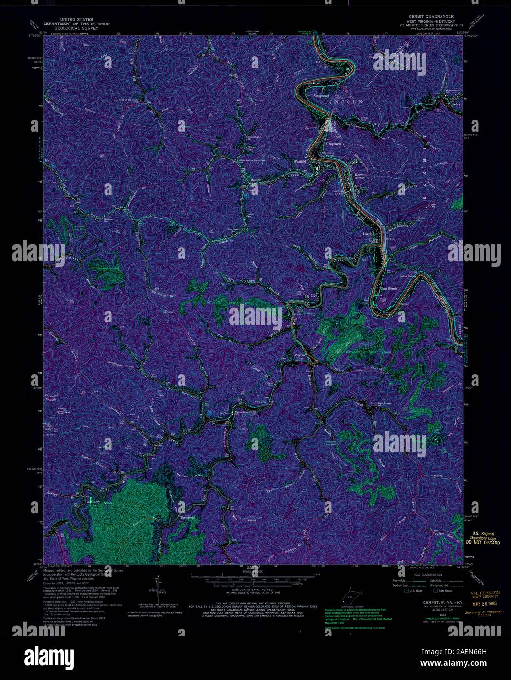 Kermit map hi-res stock photography and images - Alamy