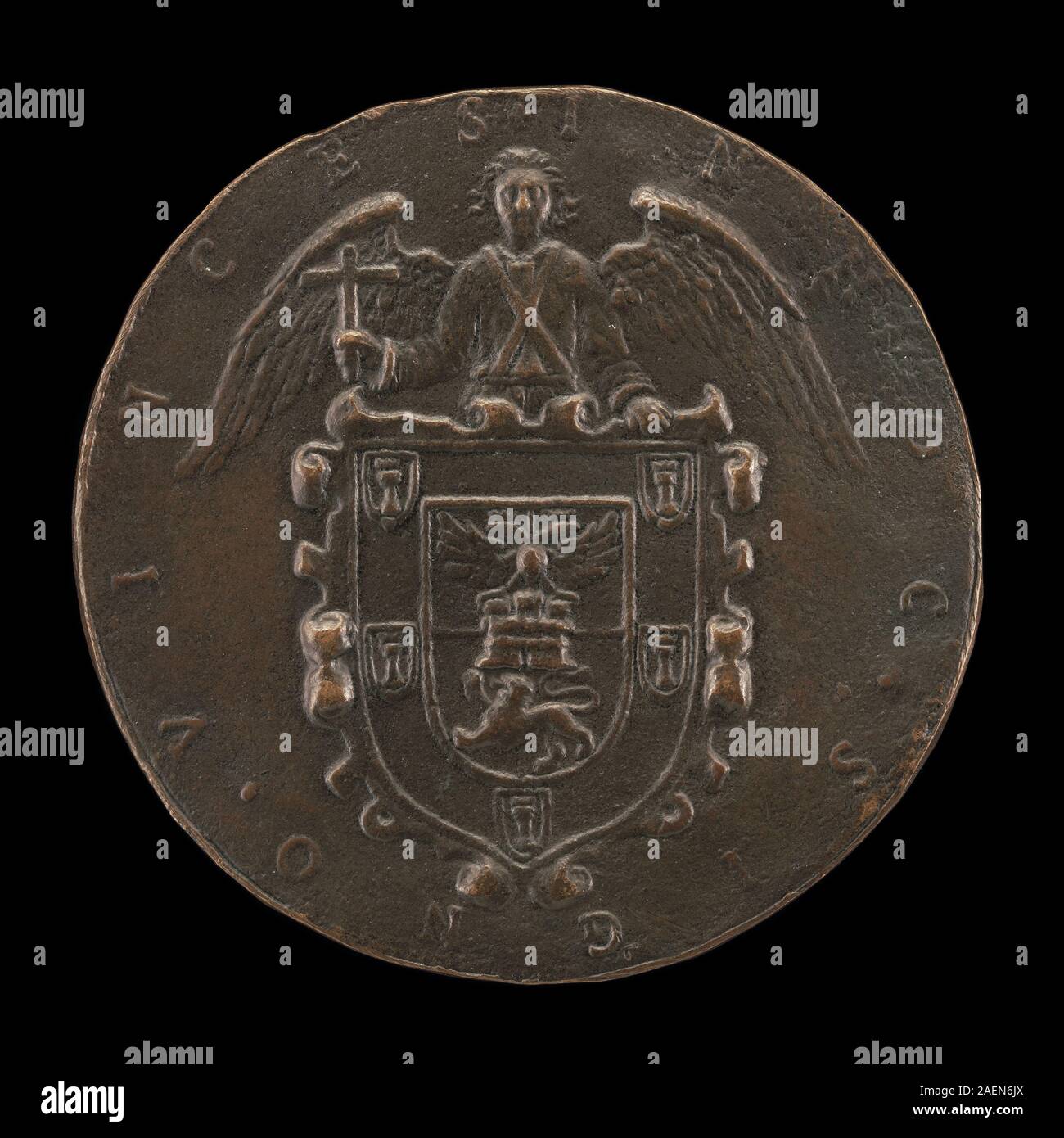 Spanish 16th Century, Shield of Arms Held by an Angel of the ...