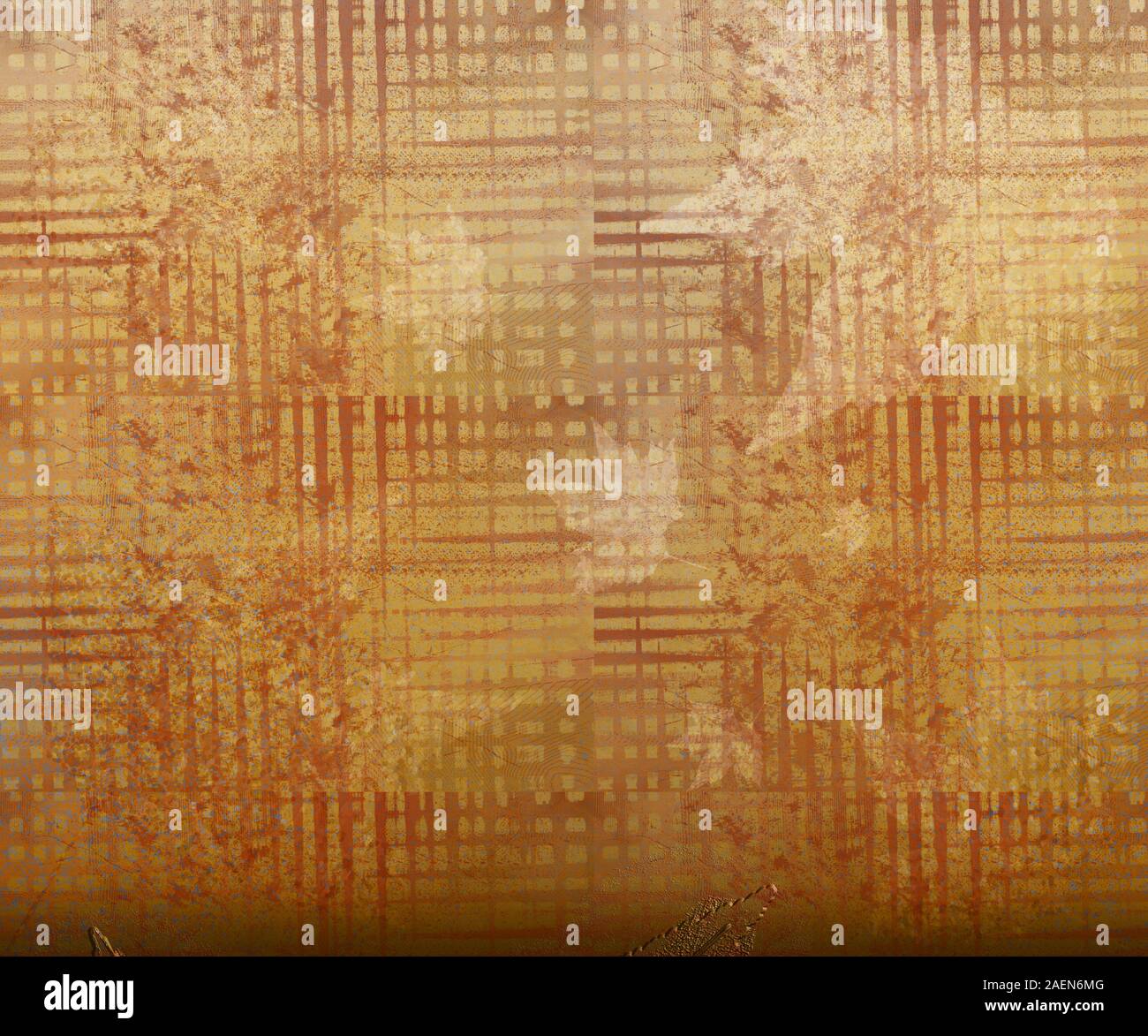 Distressed textured paper. Colorful splash on surface. Colored brush ...