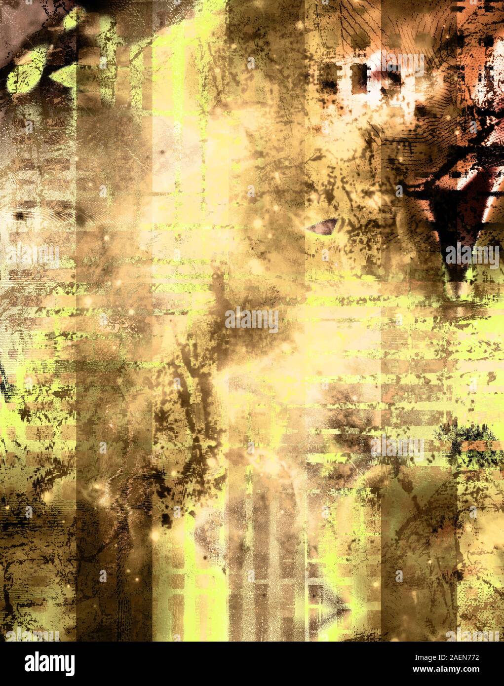 Distressed textured paper. Collection of colors, streaks & patches on ...