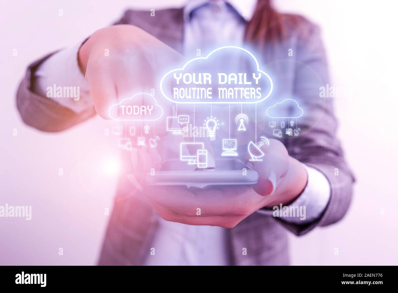 Writing note showing Your Daily Routine Matters. Business concept for ...