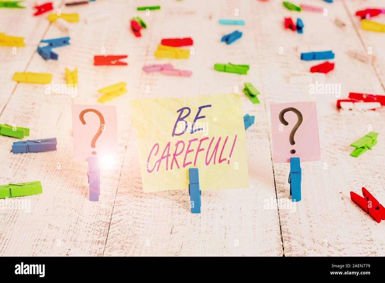 Word writing text Be Careful. Business photo showcasing making sure of ...
