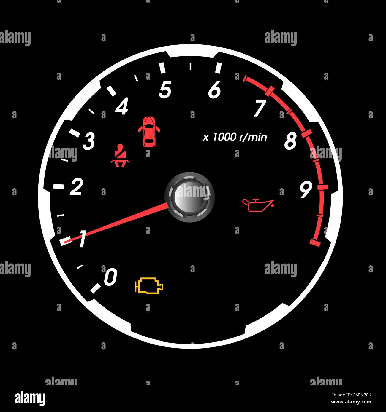 Tachometer machine Stock Vector Images - Alamy