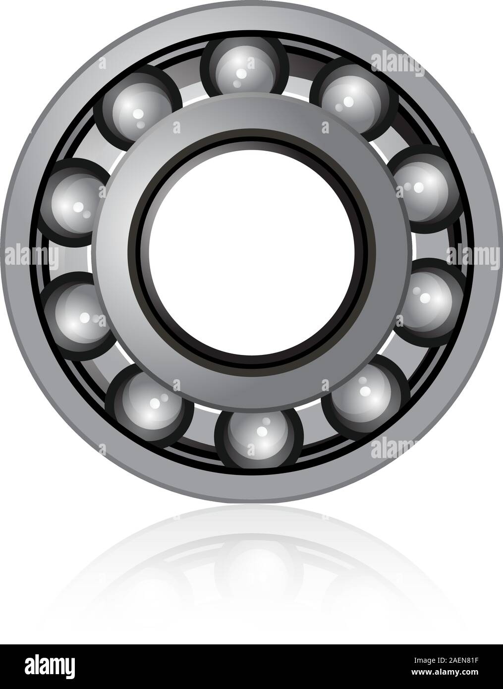 vector bearings illustration on a white background Stock Vector Image ...