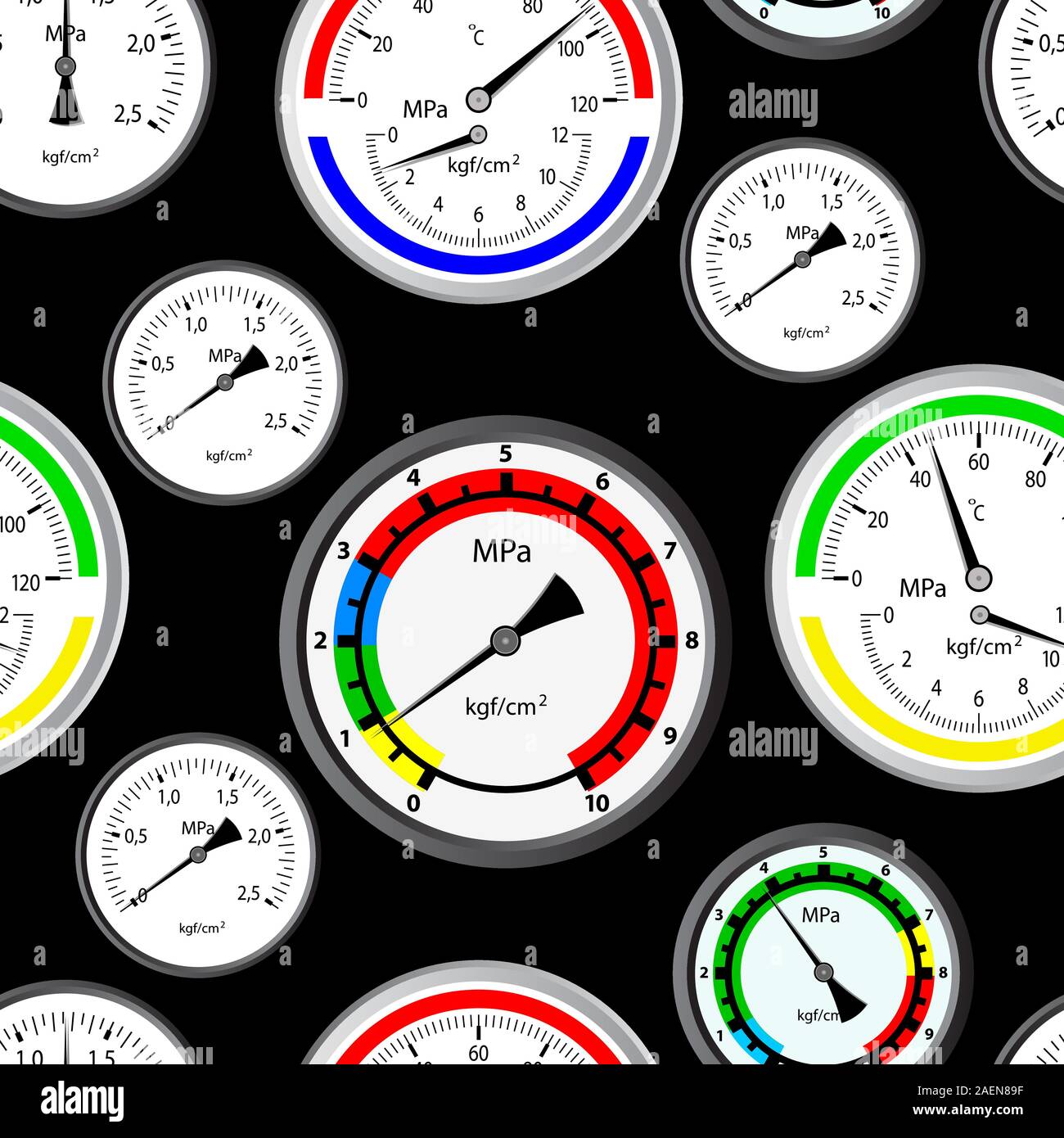 Seamless wallpaper the gas manometer vector background Stock Vector ...